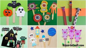 Easy Popsicle Stick Puppet Crafts - Kids Art & Craft