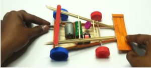 DIY Popsicle Stick Toy Car Crafts For Kids - Kids Art & Craft
