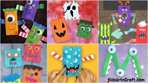 Fun Monster Popsicle Stick Crafts For Kids - Kids Art & Craft