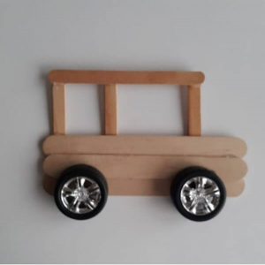 DIY Popsicle Stick Toy Car Crafts For Kids - Kids Art & Craft