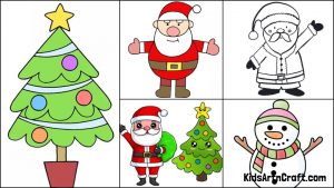 Christmas Drawings for Kids - Kids Art & Craft