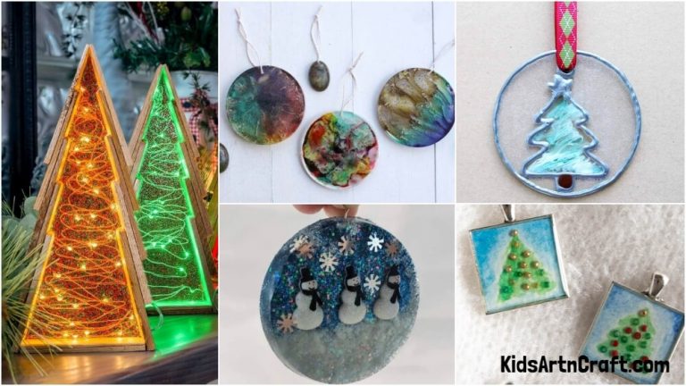 Christmas Resin Crafts to Gift - Kids Art & Craft
