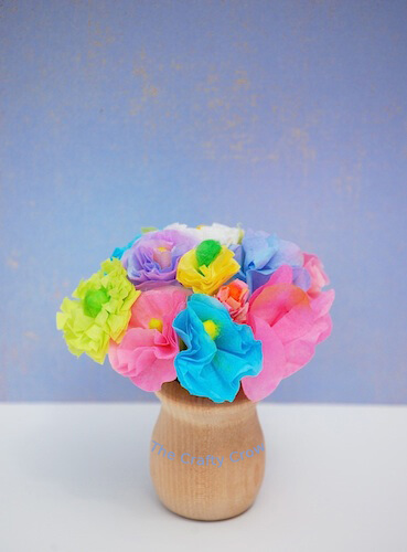 Cotton Bud Flower Crafts - Kids Art & Craft