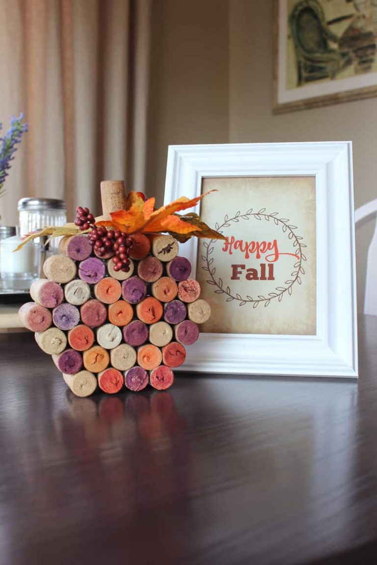 Easy Cork Crafts For Fall Season - Kids Art & Craft