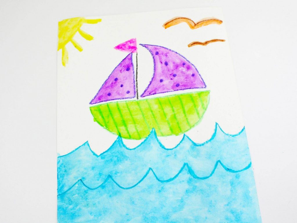 Easy Art Projects With Paper And Crayons - Kids Art & Craft