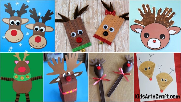 Easy Reindeer Craft & Activities For Toddlers - Kids Art & Craft