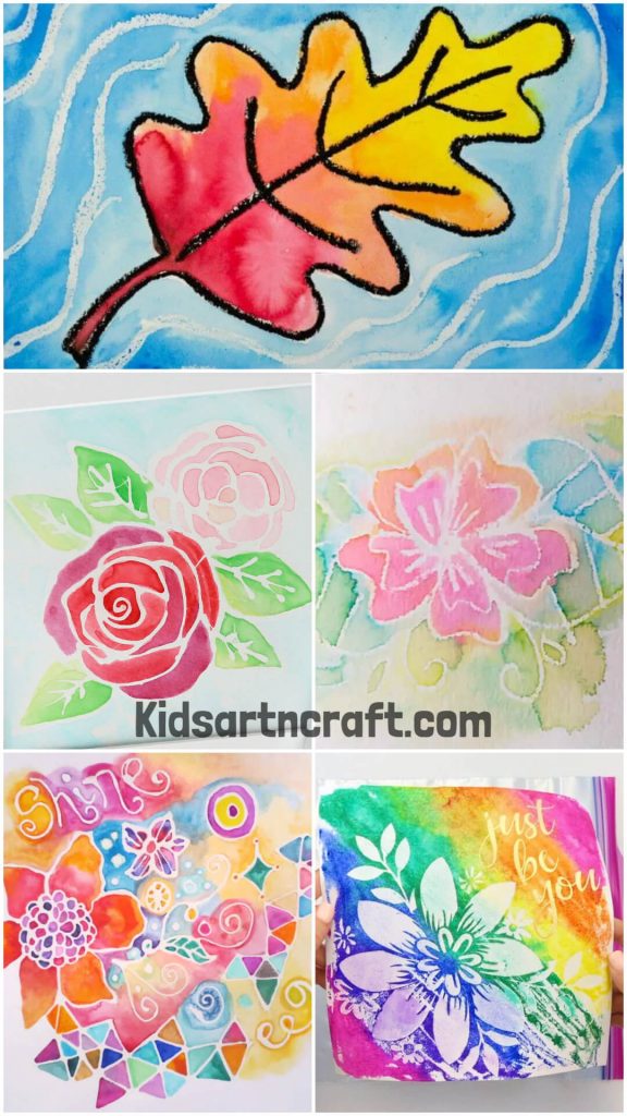 Watercolor Resist Art Ideas And Techniques - Kids Art & Craft