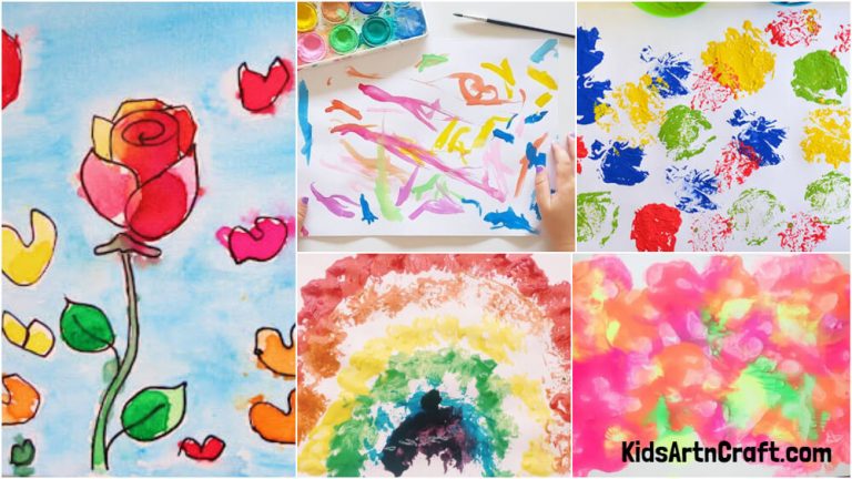 Watercolor Painting Ideas For Toddlers - Kids Art & Craft