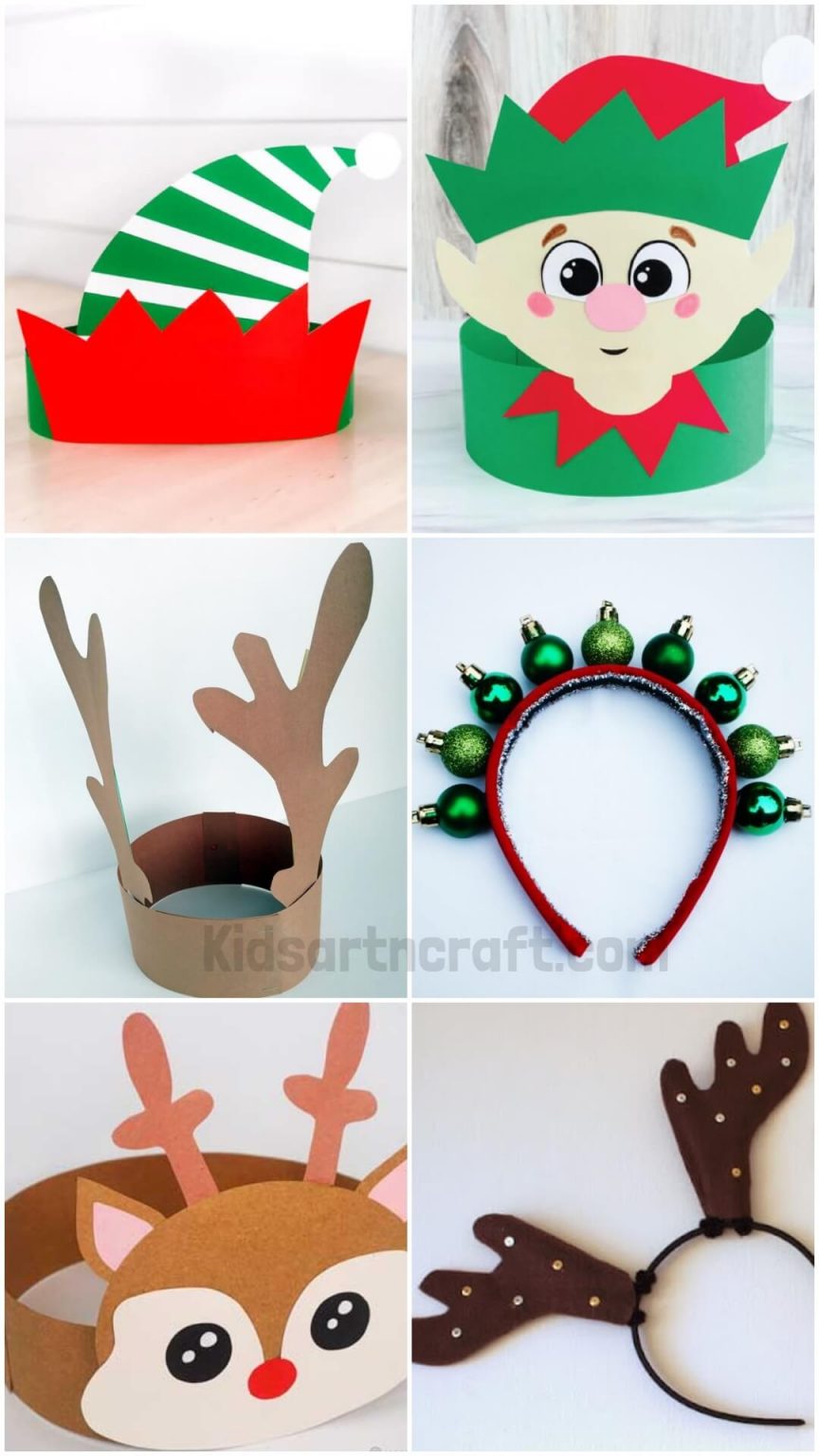 DIY Christmas Headband to Make This Festival - Kids Art & Craft