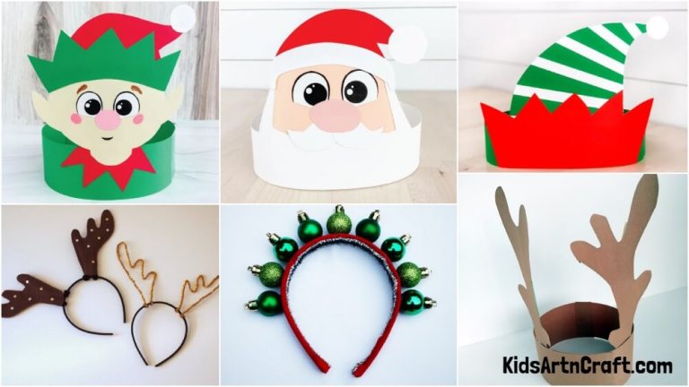 DIY Christmas Headband to Make This Festival - Kids Art & Craft