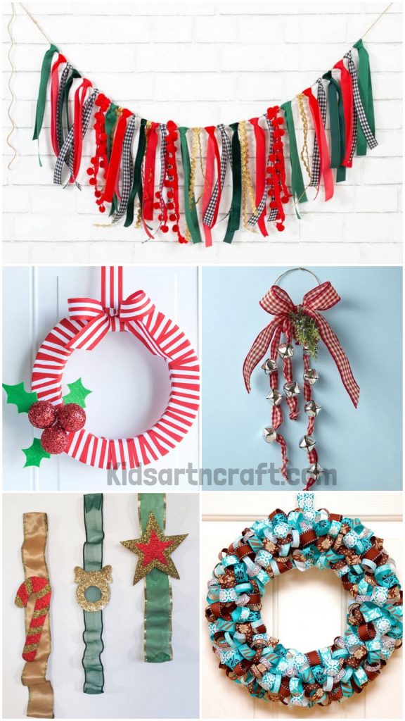 Christmas Ribbon Craft Ideas - Kids Art & Craft