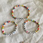 DIY Alphabet Letter Pony Bead Bracelets Crafts - Kids Art & Craft