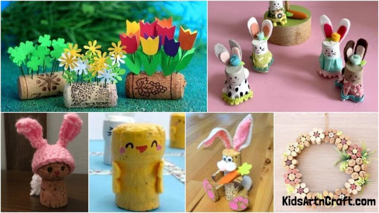 Cork Craft Ideas For Easter Decorations - Kids Art & Craft