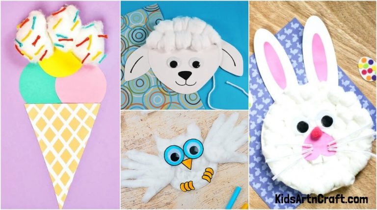 Simple Cotton Balls Craft Ideas For Kids - Kids Art & Craft