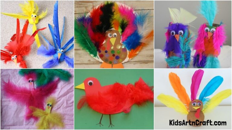 Crafts With Feathers For Preschoolers - Kids Art & Craft
