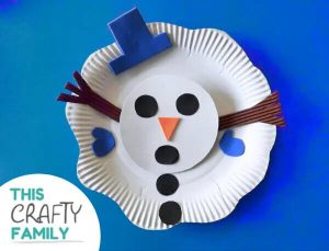 Easy Snowman Paper Plate Crafts For Kids - Kids Art & Craft
