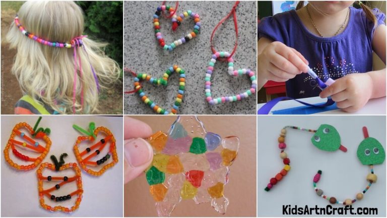 DIY Pony Bead Crafts For Preschoolers - Kids Art & Craft