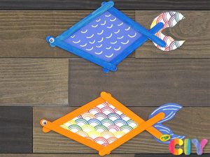 Fish Popsicle Sticks Crafts For Kids - Kids Art & Craft