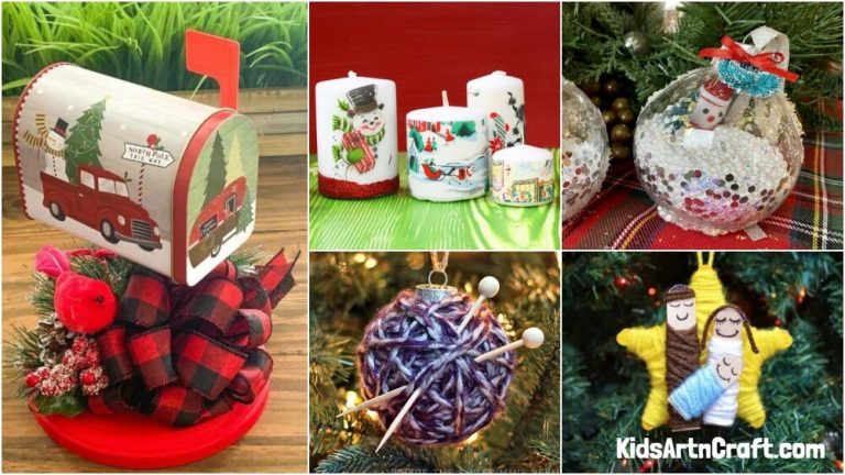 Easy Christmas Craft Ideas For Family - Kids Art & Craft