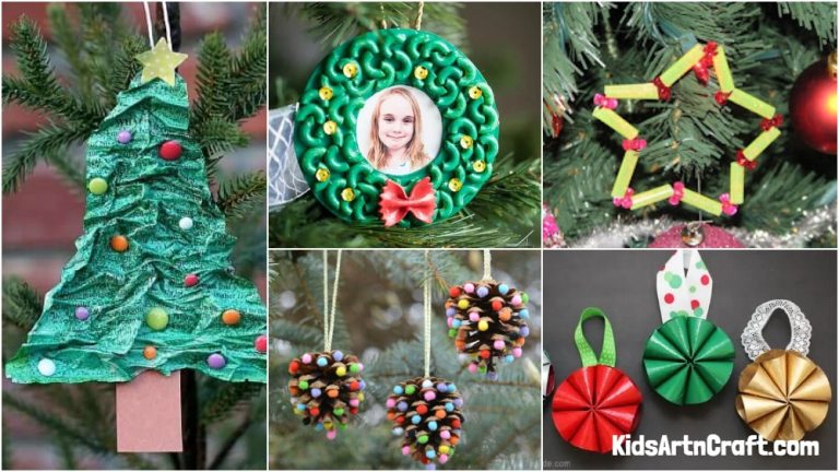 Easy Christmas Ornaments Craft Ideas For Kindergartners - Kids Art & Craft