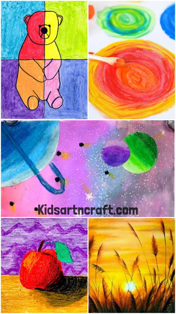 Easy Oil Pastel Drawing Ideas - Kids Art & Craft