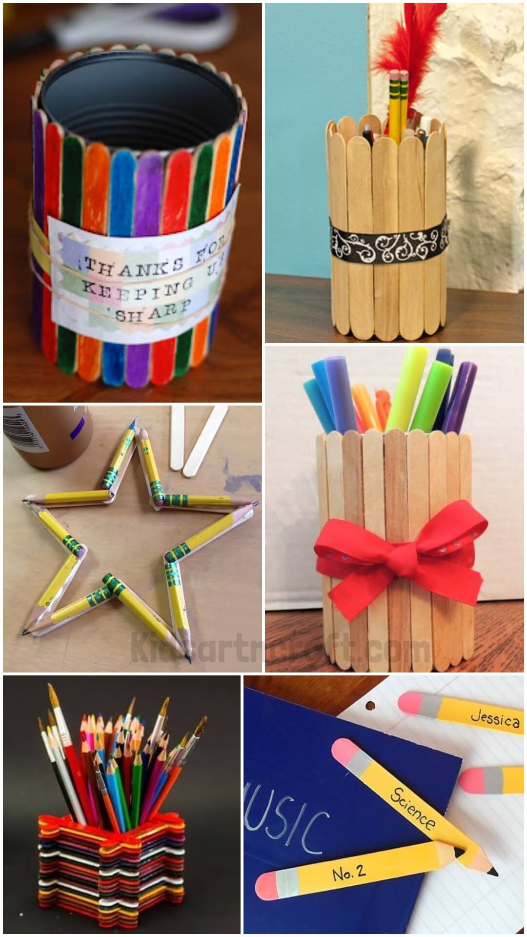 Popsicle sticks pencil crafts ideas - Kids Art & Craft