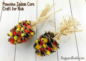 Pony Bead Indian Corn Craft Ideas - Kids Art & Craft