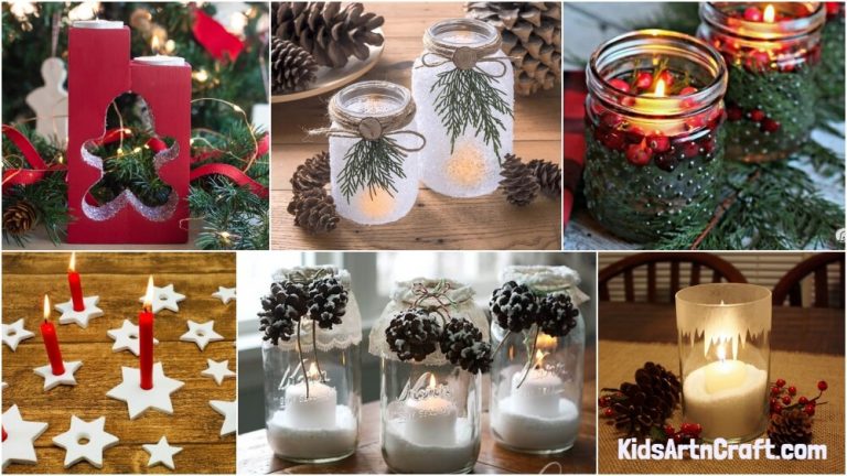 Gorgeous DIY Christmas Candles - Kids Art & Craft
