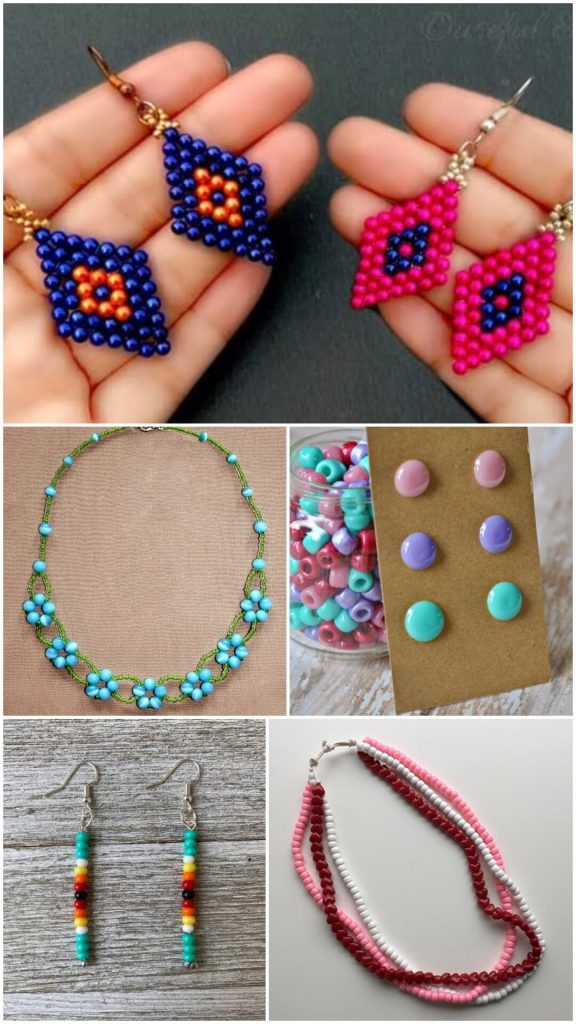 Handmade Jewelry Beaded Crafts - Kids Art & Craft