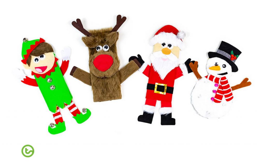 DIY Christmas Puppet Craft With Paper - Kids Art & Craft
