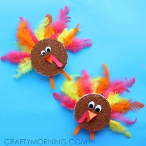 Turkey Feather Craft Ideas For Kids - Kids Art & Craft