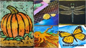 Oil Pastel Art Projects For School - Kids Art & Craft