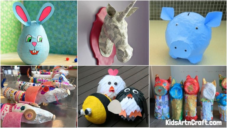 Paper Mache Animal Craft Ideas - Kids Art & Craft