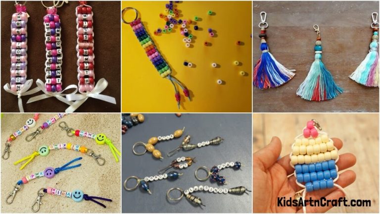 Pony Bead Keychain Craft Ideas - Kids Art & Craft