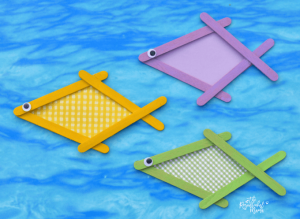 Fish Popsicle Sticks Crafts For Kids - Kids Art & Craft