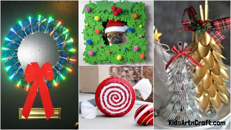 Recycled Christmas Decoration Ideas - Kids Art & Craft