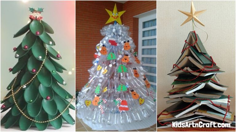 Recycled Christmas Tree Ideas - Kids Art & Craft