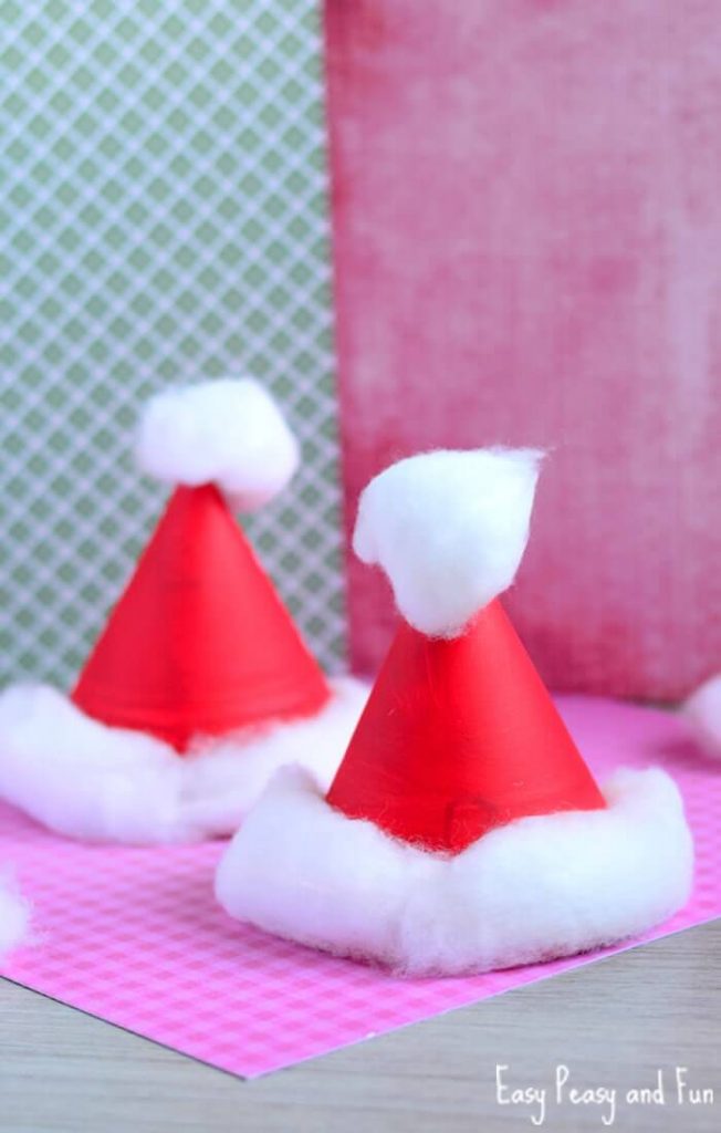 Christmas Cotton Crafts for Kids - Kids Art & Craft