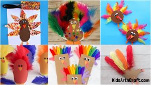 Turkey Feather Craft Ideas For Kids - Kids Art & Craft