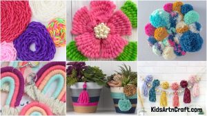 Yarn Projects For Beginners And Kids - Kids Art & Craft