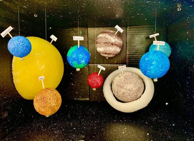Solar System Projects For Students Using Styrofoam Balls - Kids Art & Craft