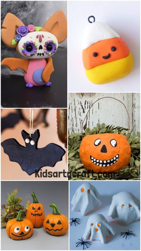 Air Dry Clay Ideas For Halloween - Kids Art & Craft