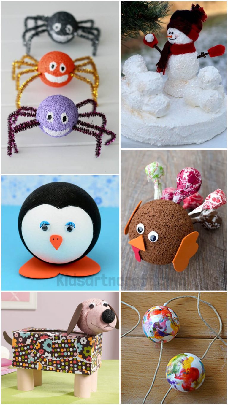 Styrofoam Balls Craft For Preschoolers - Kids Art & Craft