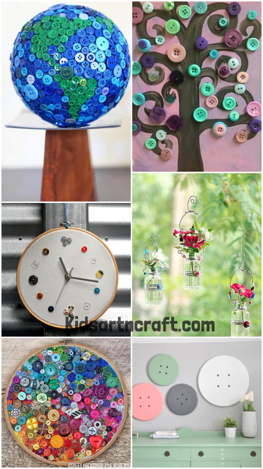 Button Craft Ideas To Make With Adults - Kids Art & Craft