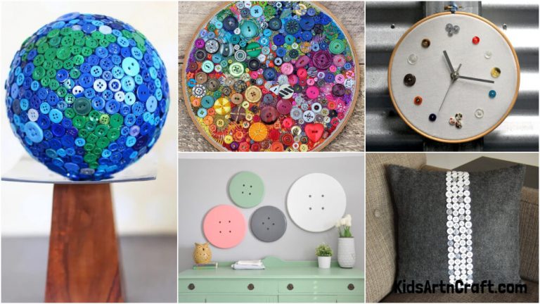Button Craft Ideas To Make With Adults - Kids Art & Craft