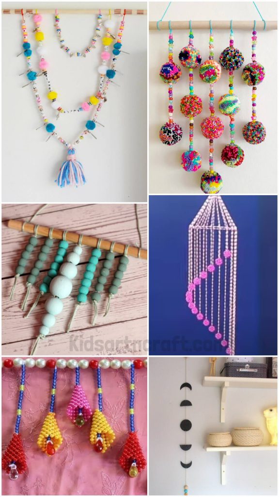 DIY Beaded Wall Hanging Decoration Craft Ideas - Kids Art & Craft