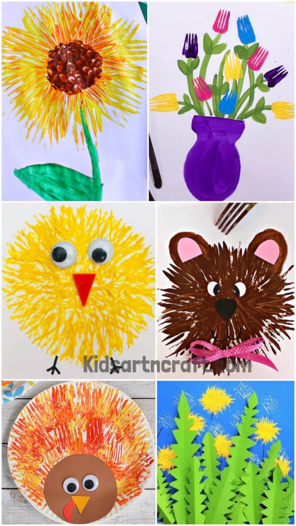 DIY Fork Craft Ideas - Kids Art & Craft