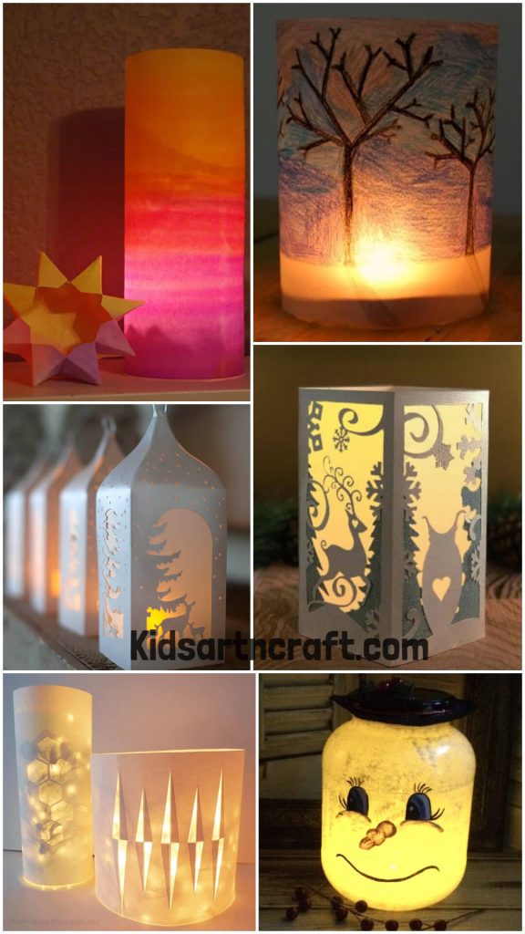 DIY Winter Lantern Crafts to Decorate Your Home - Kids Art & Craft
