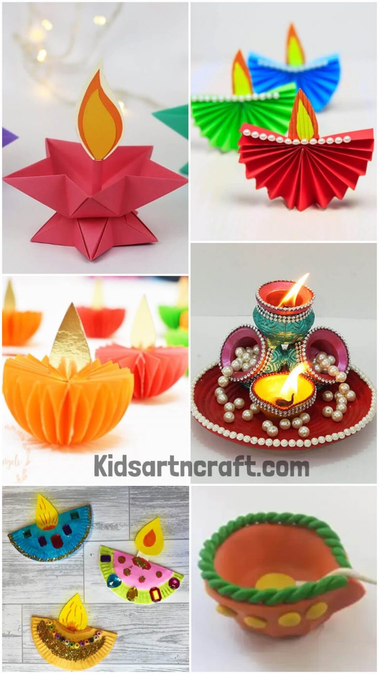 Diwali Handmade Diya Crafts - Kids Art & Craft