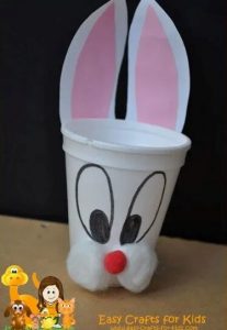 Easter Bunny Paper Cup Craft Ideas - Kids Art & Craft
